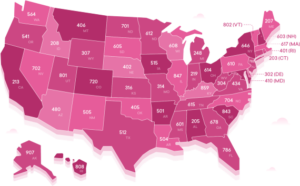 844 area code to Reflect the Countdown Capital of the World